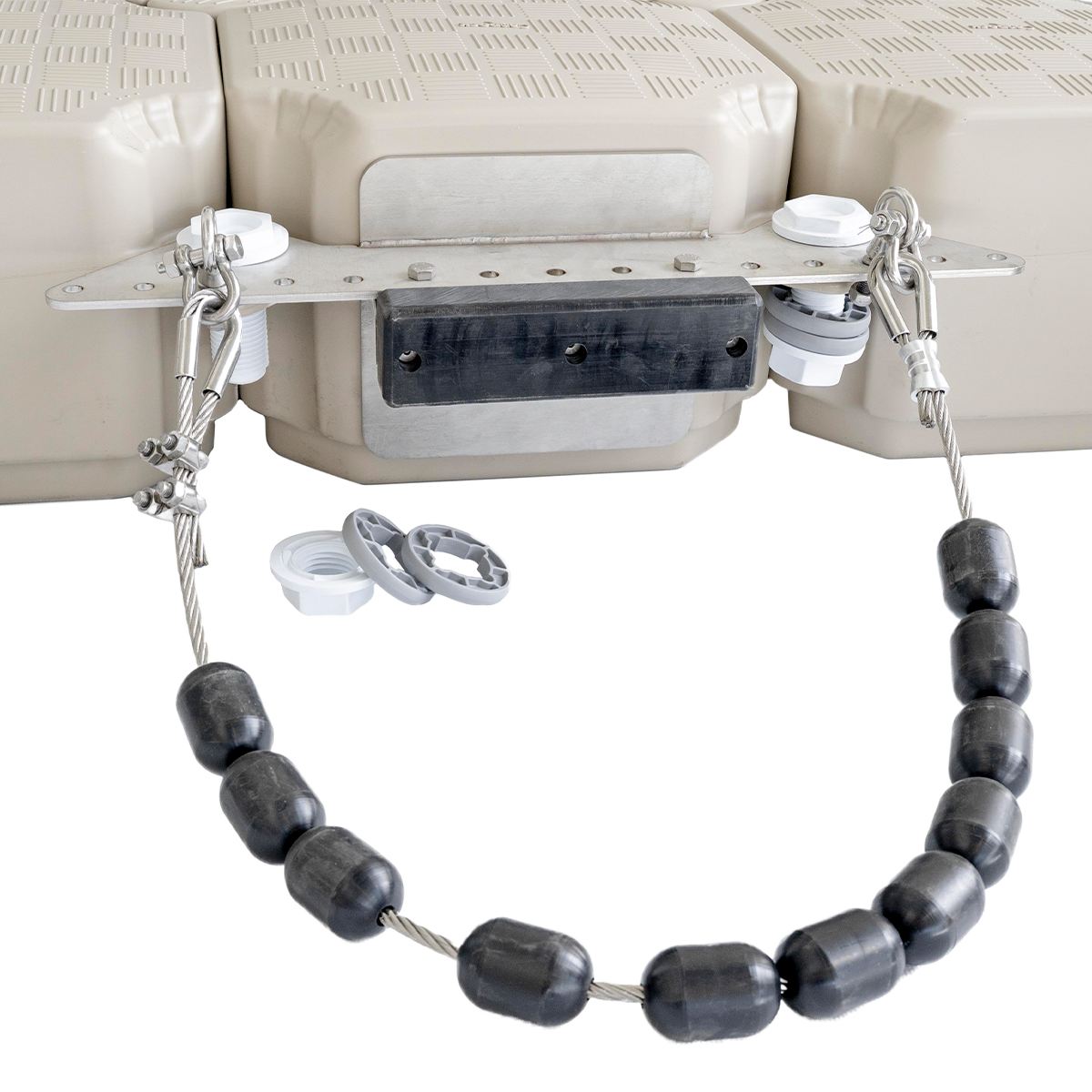 Shop Adjustable Pile Guide Rollers on Stainless Steel Cables – Candock